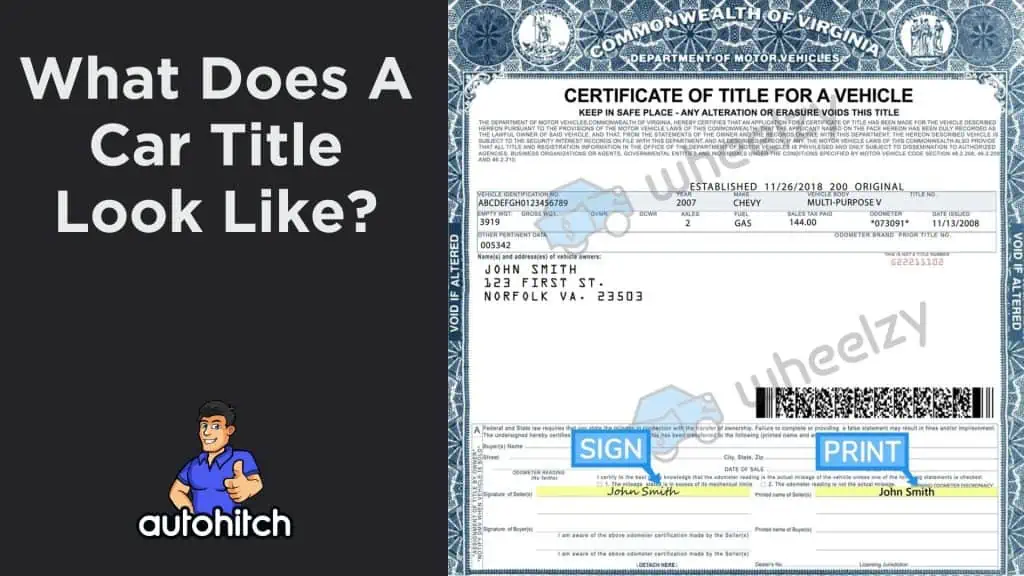 What Does A Car Title Look Like [2024]