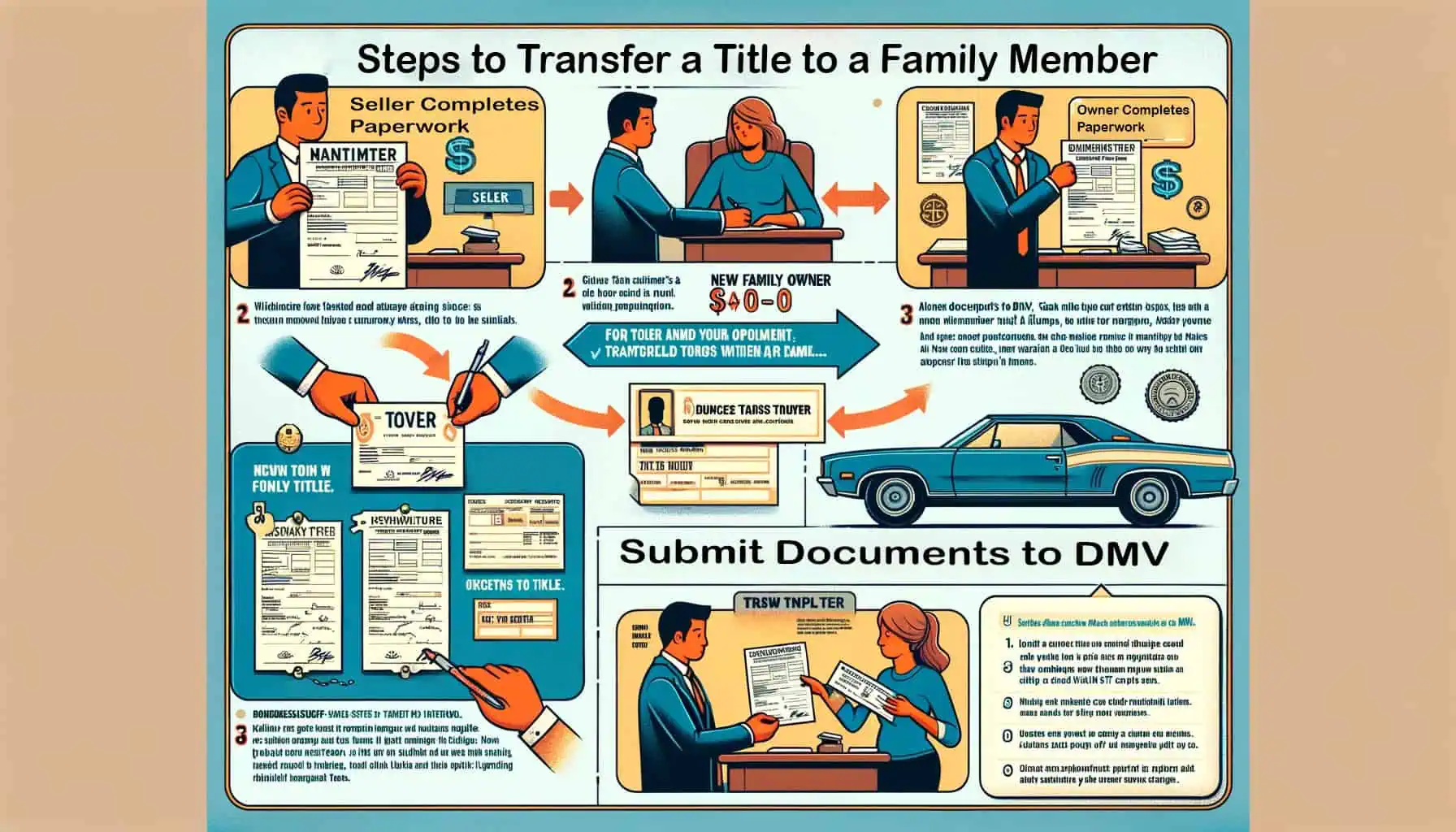 How To Transfer A Car Title To A Family Member [2024]