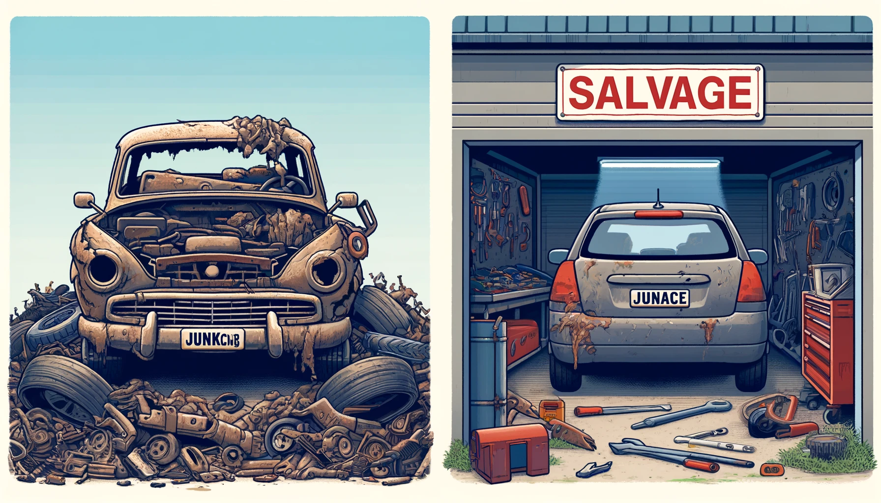 Junk Car Vs Salvage Car [2024]